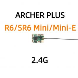 FrSky ARCHER PLUS R6/SR6 Mini/Mini-E Receivers, 6CH, features a small ...